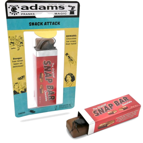SS ADAMS SNACK ATTACK Fake Candy Bug Prank Joke Gag Pull Snaps Toy ...