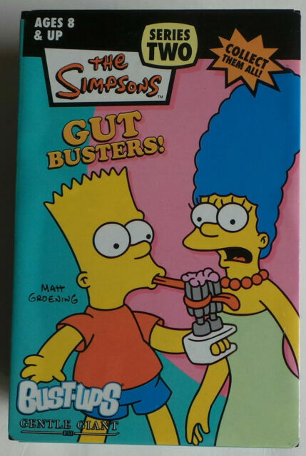 Simpsons Bust UPS Series 2 Gut Busters Marge and Bart Gentle Giant Mini ...