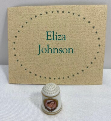 Eliza Johnson Porcelain Thimble First Ladies Lady White House Franklin ...