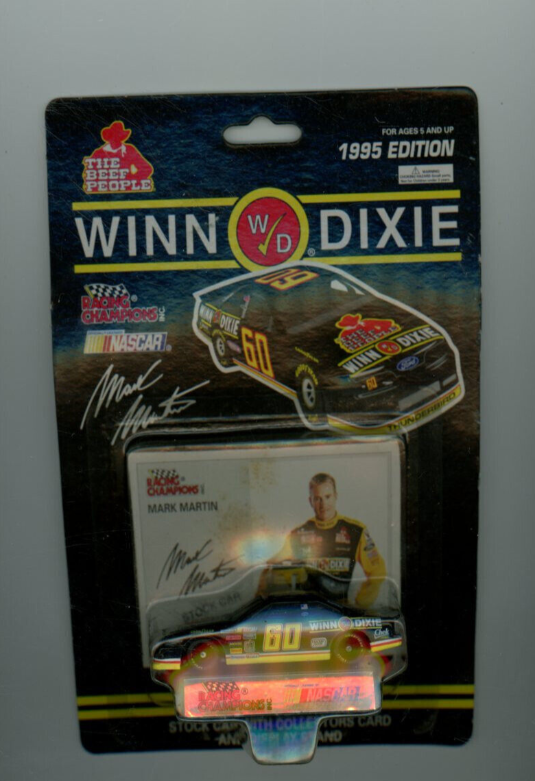 Mark Martin NASCAR #60 Winn Dixie 1995 Edition Racing Champions 1/64th ...