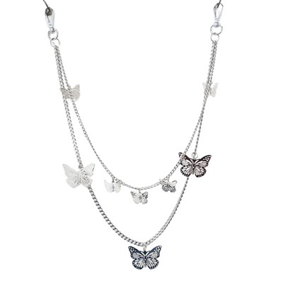 Skirts Chain Double Layer Chains for Butterfly Pendant Charm Chain for ...