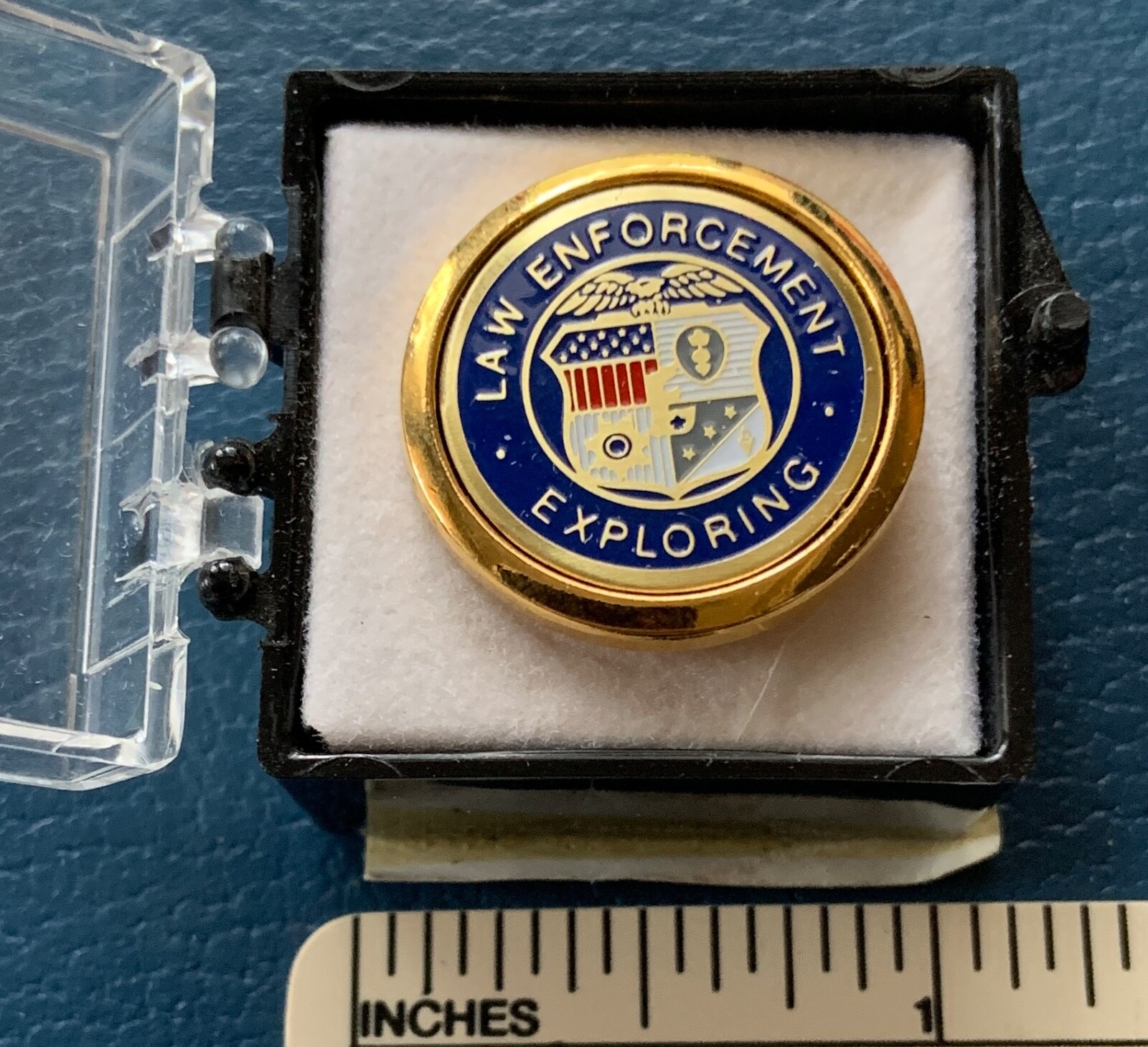 NOS LAW ENFORCEMENT Boy Scout Exploring LAPEL PIN BSA Uniform Explorer ...