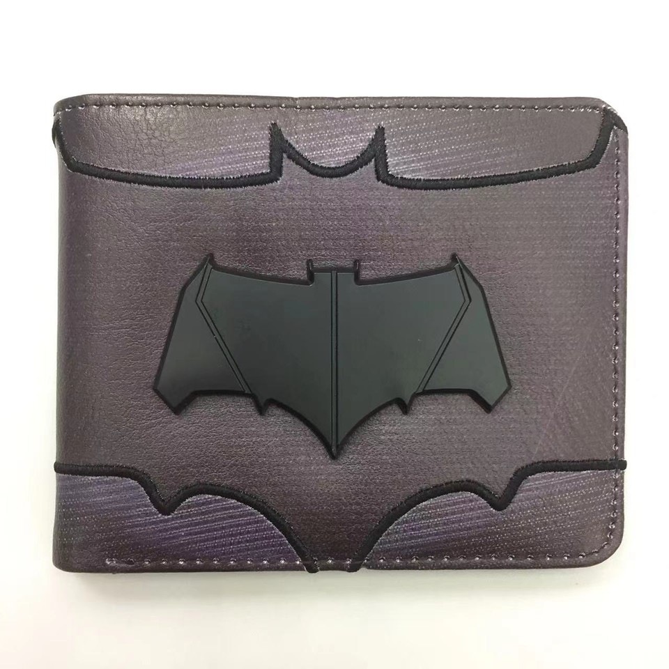 DC BATMAN LOGO Cartoon PU Leather Wallet With Card Holder Bi-Fold Purse ...