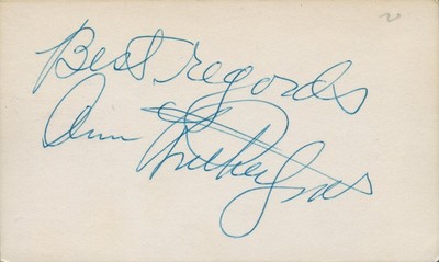 ANN RUTHERFORD Autograph - Gone With The Wind | eBay