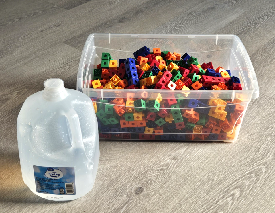 Snap Blocks Pop Cubes Plastic Math Linking Learning Tools Lot 600 ...