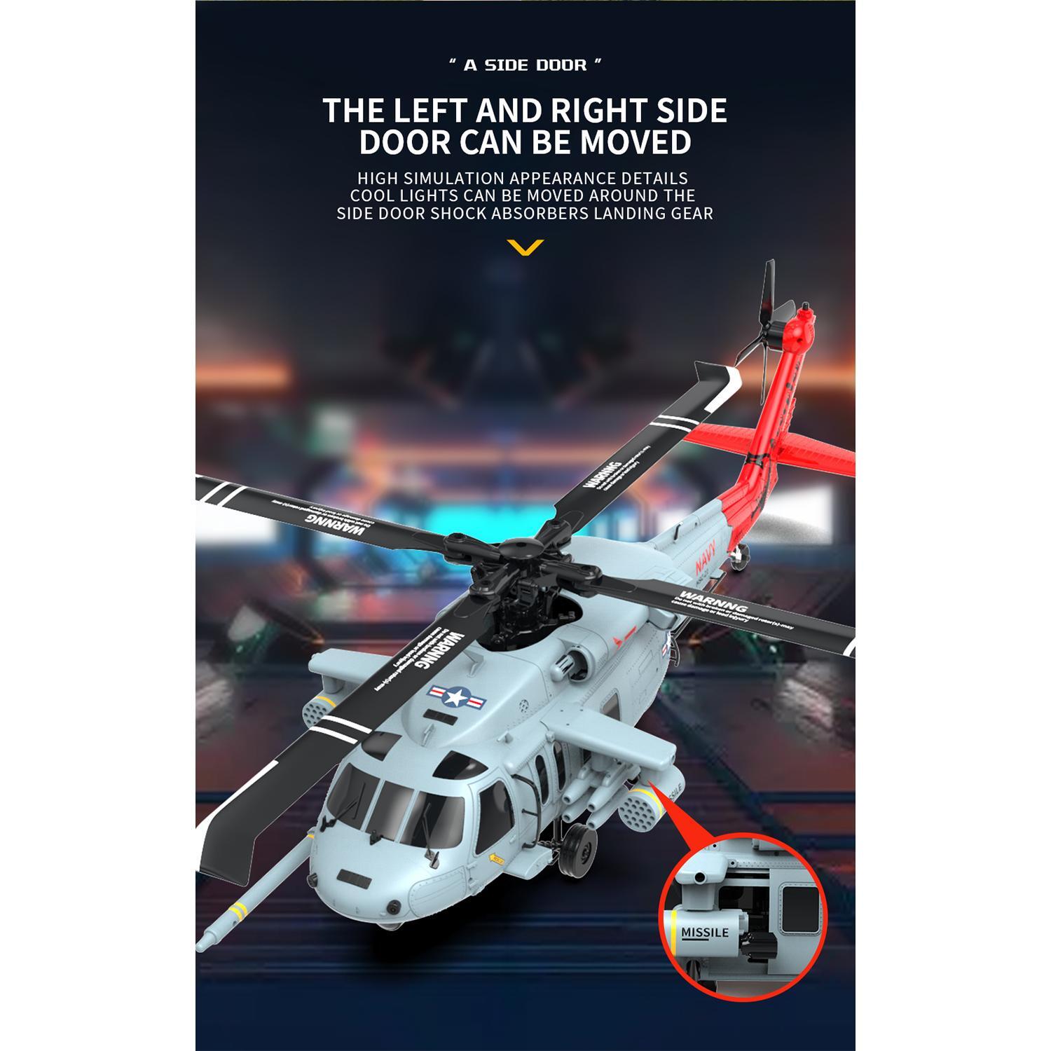 RC Helicopter F09-H 1/47 Scale Naval Rescue Aircraft SH60 6CH Aircraft ...