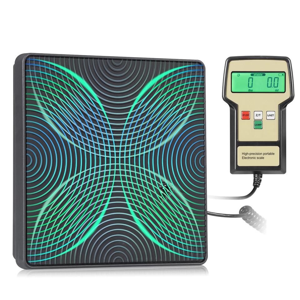 A/C Refrigerant Scale Set Air Refrigeration Kit R410A R22 AC Manifold ...