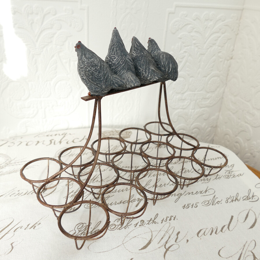 Eierhalter Eierständer Etagere Huhn Tischdeko Eierbecher Servierständer ...