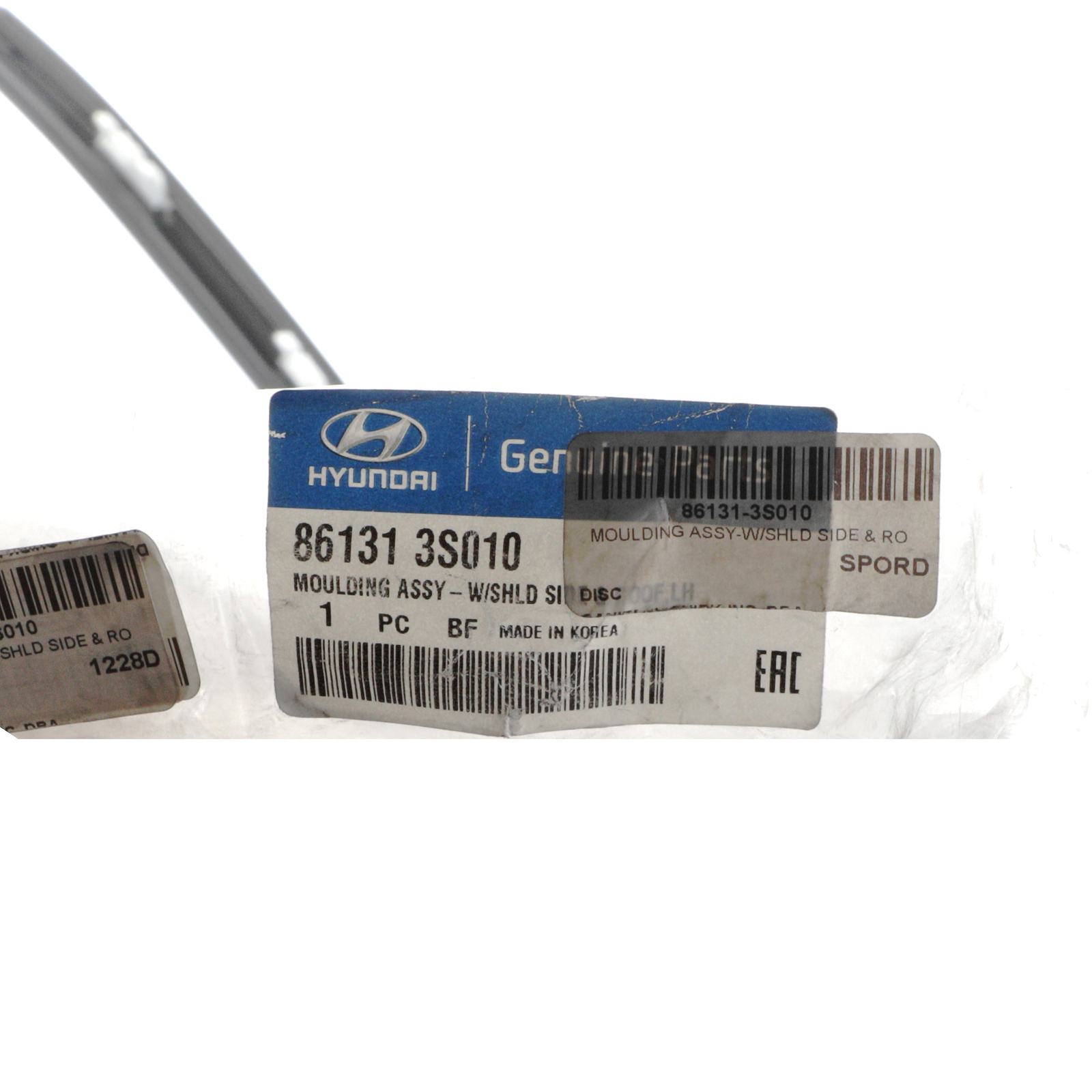 Hyundai OEM 11-15 Sonata Windshield-outer Molding Left 861313S010 for ...