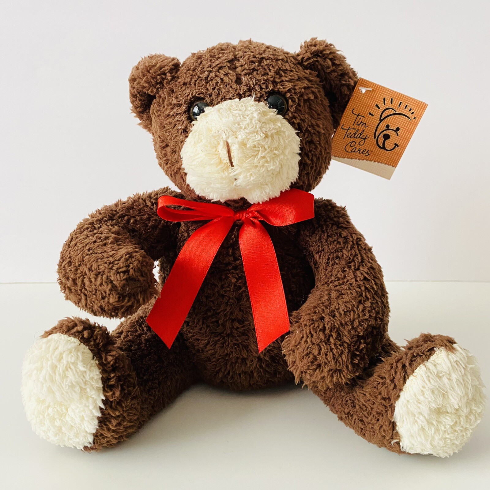 8.5" Tim Hortons Seated Tim Teddy Cares Brown Plush Teddy Bear NWT | eBay