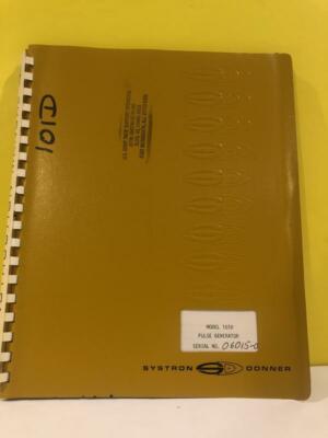 Manuals & Books - Systron Donner Model