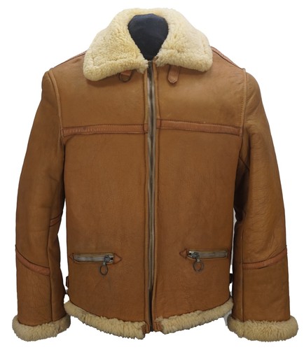 Type B3 Original Sheep Skin Leather Aviator Bomber jacket size S | eBay UK