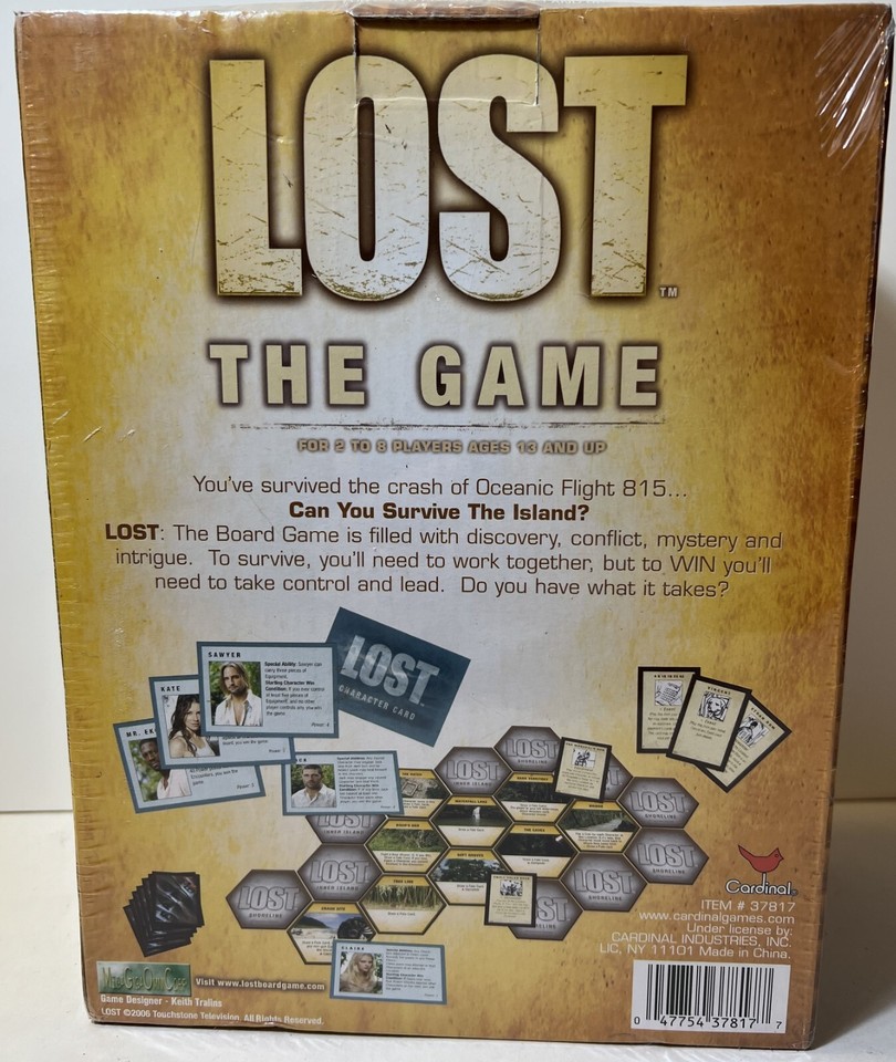Lost The Game TV Show Board Game By Cardinal 2006 Brand New Factory ...