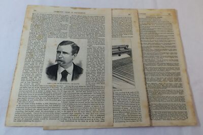1880 article ~ JOSEPH L FIRM AND HIS INVENTIONS | eBay