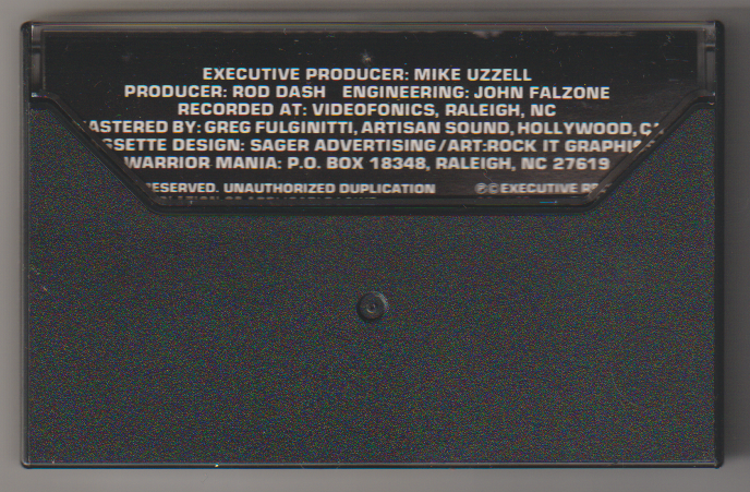 Maxx Warrior - Promo Cassette - Firehouse’s Carl "CJ" Snare & Perry ...