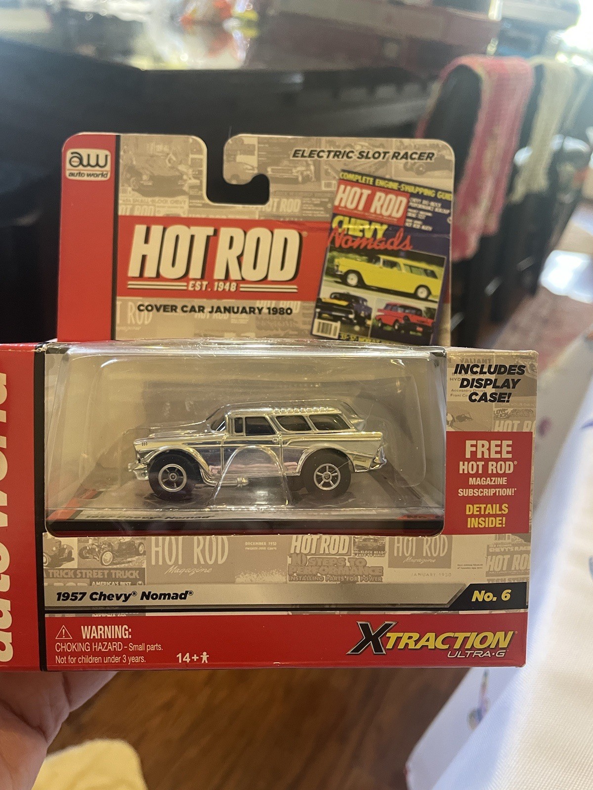 Auto World HOT ROD 1957 Chevy Nomad CHROME Including Display Case | eBay