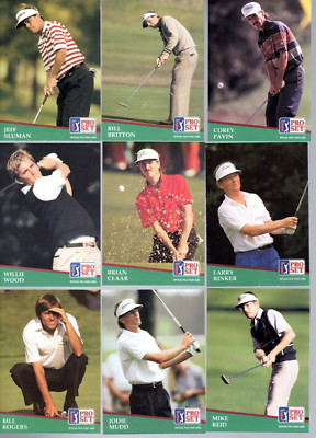 1991 PRO SET PGA GOLF TOUR CARDS COMPLETE SET 1-285 + CC1 DEANE R BEMAN ...