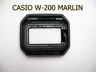 VINTAGE GLASS CASIO W-200 MARLIN NOS | eBay