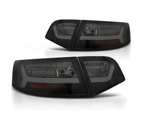 rear lights for AUDI A6 2008 2009 2010 2011 sedan black smoke LED ...