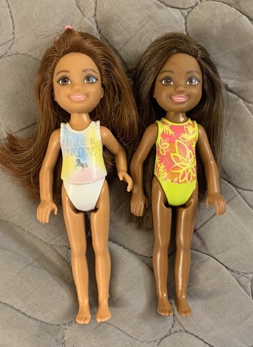 Barbie Sister Chelsea AA Doll in Swimsuit & Believe In Unicorns Lot ...