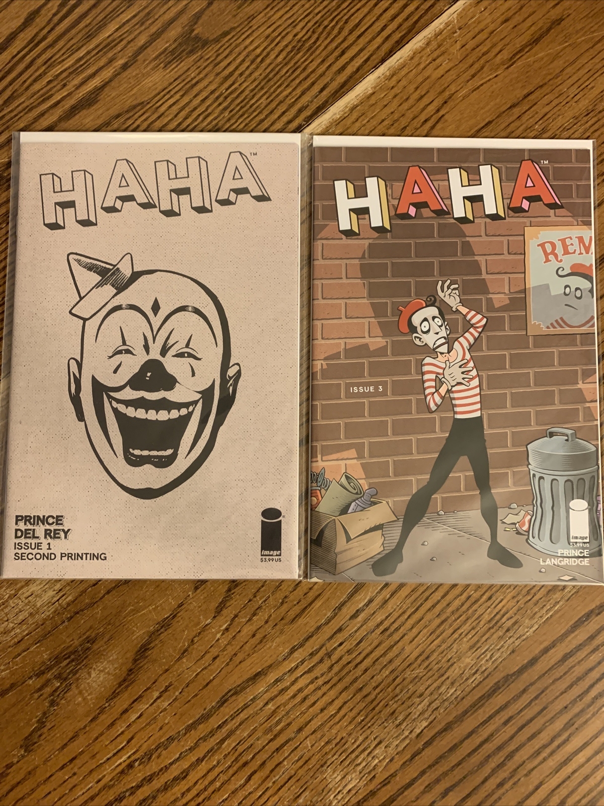HAHA #1 | 2nd Print Variant Cover & #3.Prince - Del Ray| Image Comics ...