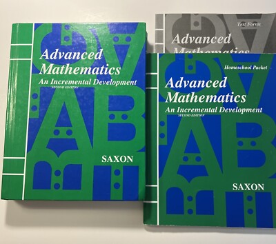 Saxon advanced mathematics (2nd edition) SET, textbook, answer key ...