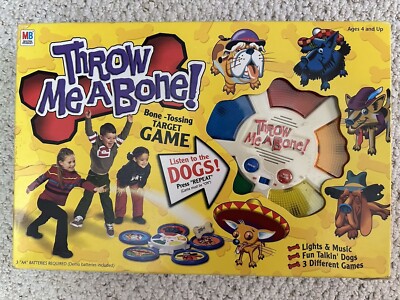Throw Me A Bone Electronic Game Bean Bag Toss Talking Dogs Milton ...