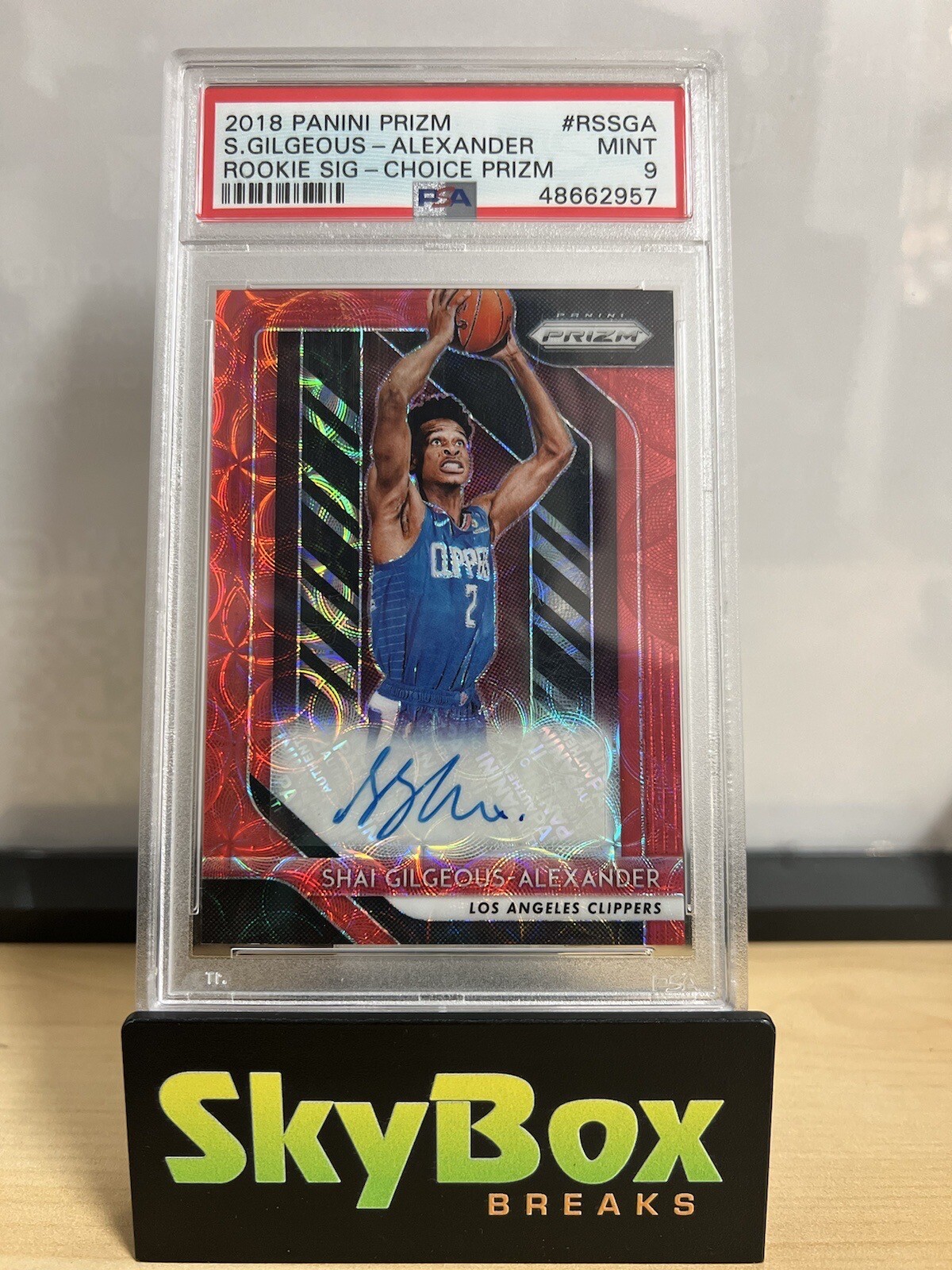 Shai Gilgeous-Alexander 2018 Prizm #RS-SGA Rookie Signatures - Choice ...