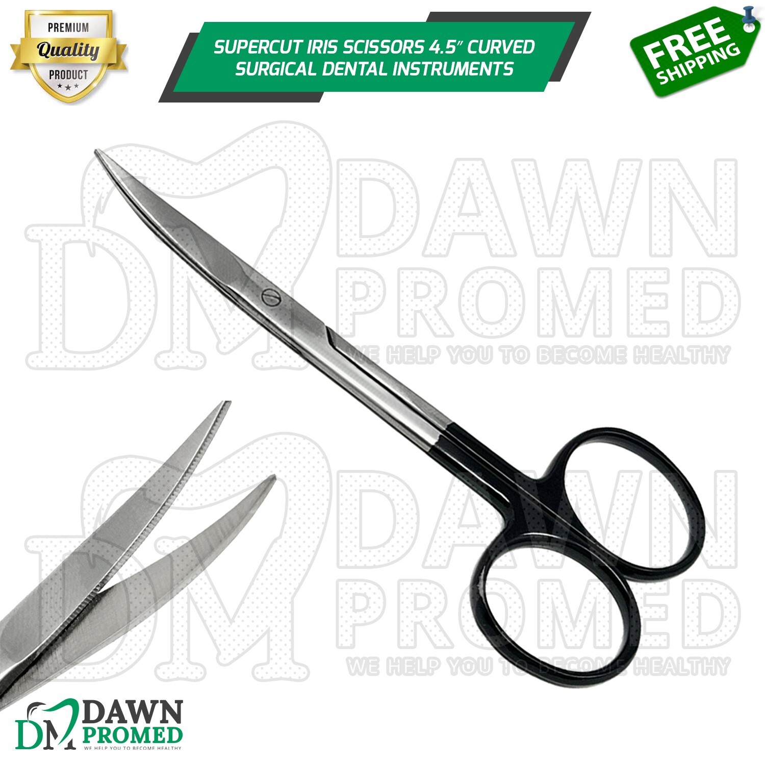 Supercut Iris Scissors 4.5″ Curved Dental Surgical Instrument German Grade | eBay
