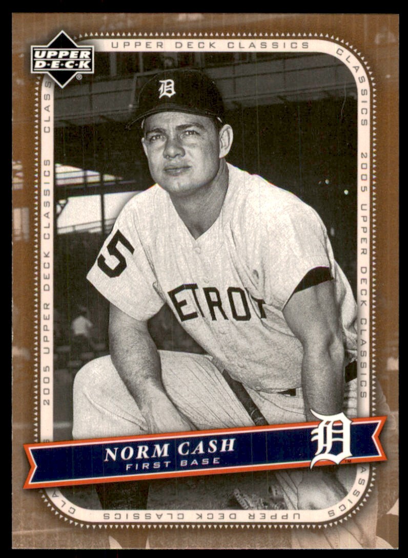 2005 UPPER DECK CLASSICS NORM CASH DETROIT TIGERS #72 | eBay