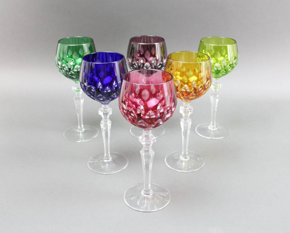 Colored Crystal Wine Glasses