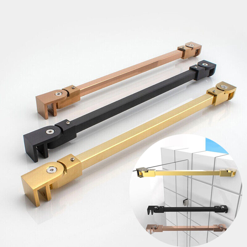 Stainless Steel Wall to Glass Door Support Bar Shower Glass Clamp ...