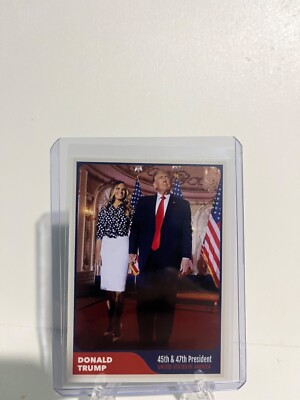 Donald Trump 45th & 47th U.S President Custom Made Trading Card | eBay