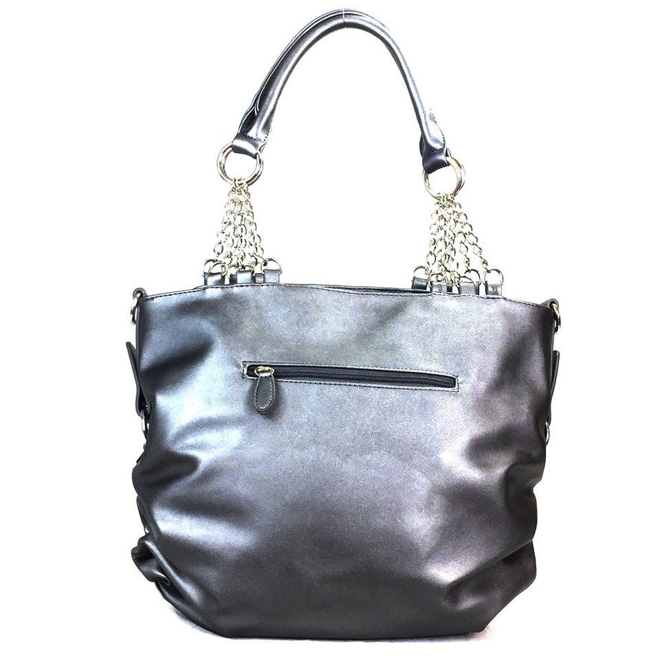 Zzfab Premium Classic Net Bling Handbag Rhinestone Sparkle Purse Silver ...