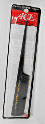 ACE Comb Hard Rubber NIP New Rat Tail Pointed End Curling and Teasing ...