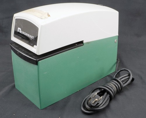 AcroPrint ET W/ Up & Lower PLA Automatic Time Stamp Clock No Key | eBay