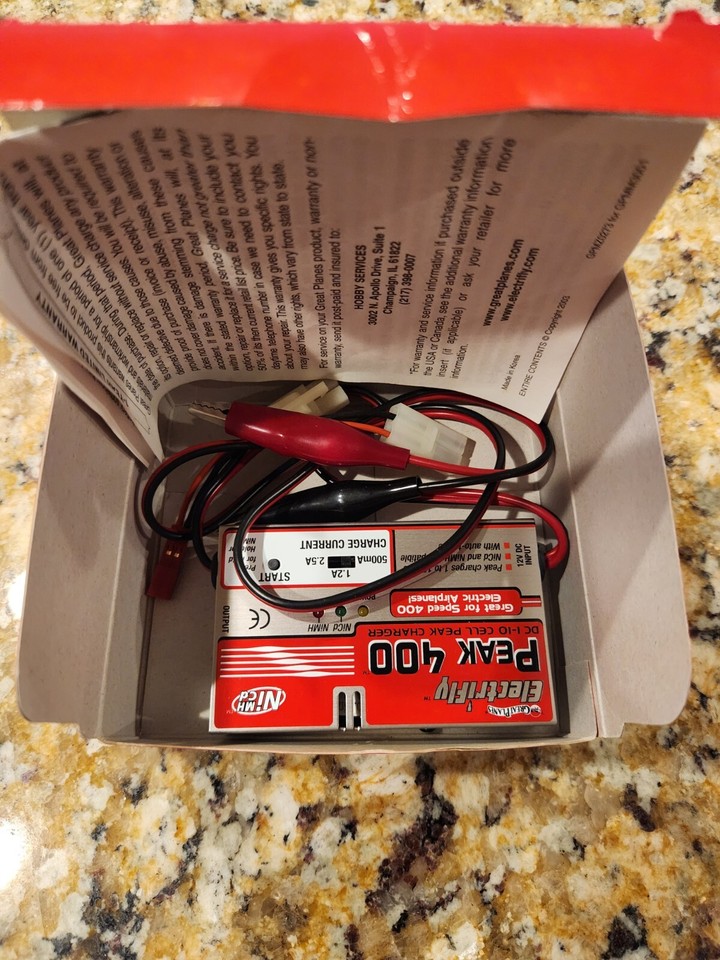 RC Airplane Car Part Great Planes Electrifly Peak 400 Charger GPMM3001 ...