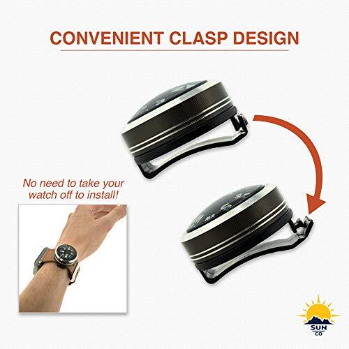 WristLock - Aluminum Wrist Compass for Watch or Paracord Bracelet ...