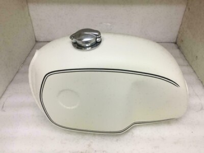 BMW R100 RT RS R90 R80 R75 WHITE PAINTED STEEL PETROL FUEL GAS TANK ...