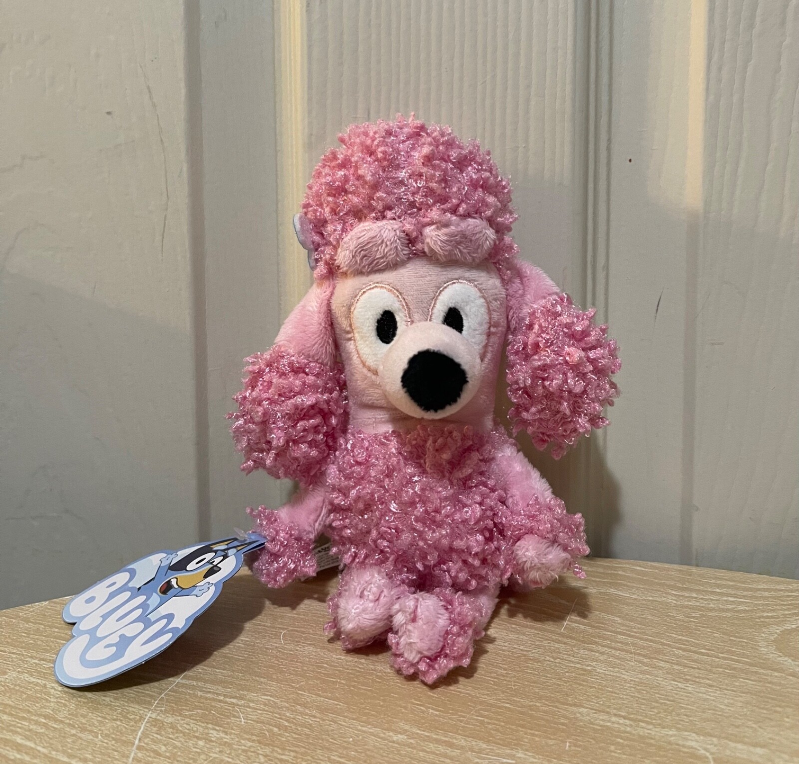 Bluey & Friends COCO 8" Pink Poodle Dog Plush Butterfly Hair Clip 2023 ...