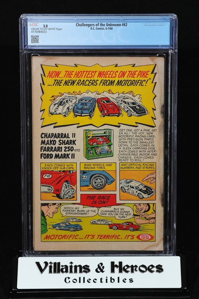 Challengers of the Unknown #62 ~ CGC 3.0 ~ Origin Rocky Davis ~ DC ...