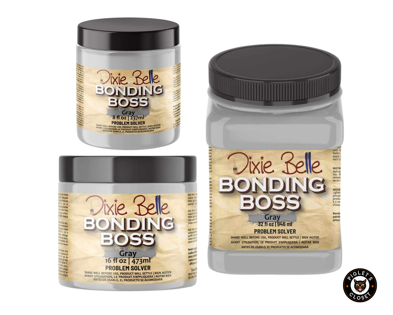 Gray | Bonding Boss Primer & Adhesion | Dixie Belle Paint Co. | eBay