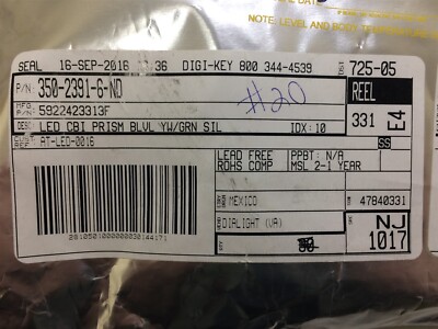 592-2423-313F DIALIGHT LED Bi-Level Bi-Color Green/Yellow 4PIN SMD ROHS ...