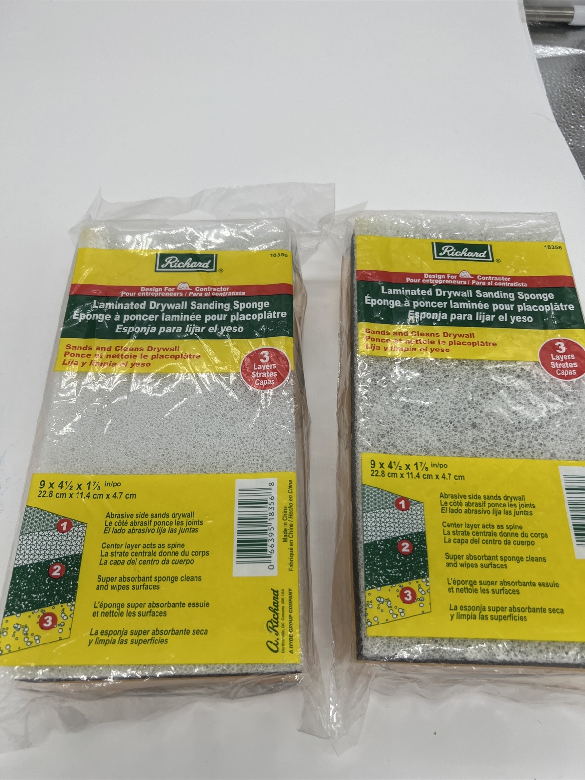 2 Pack of Richard Laminated Drywall Sanding Sponge for sale online | eBay