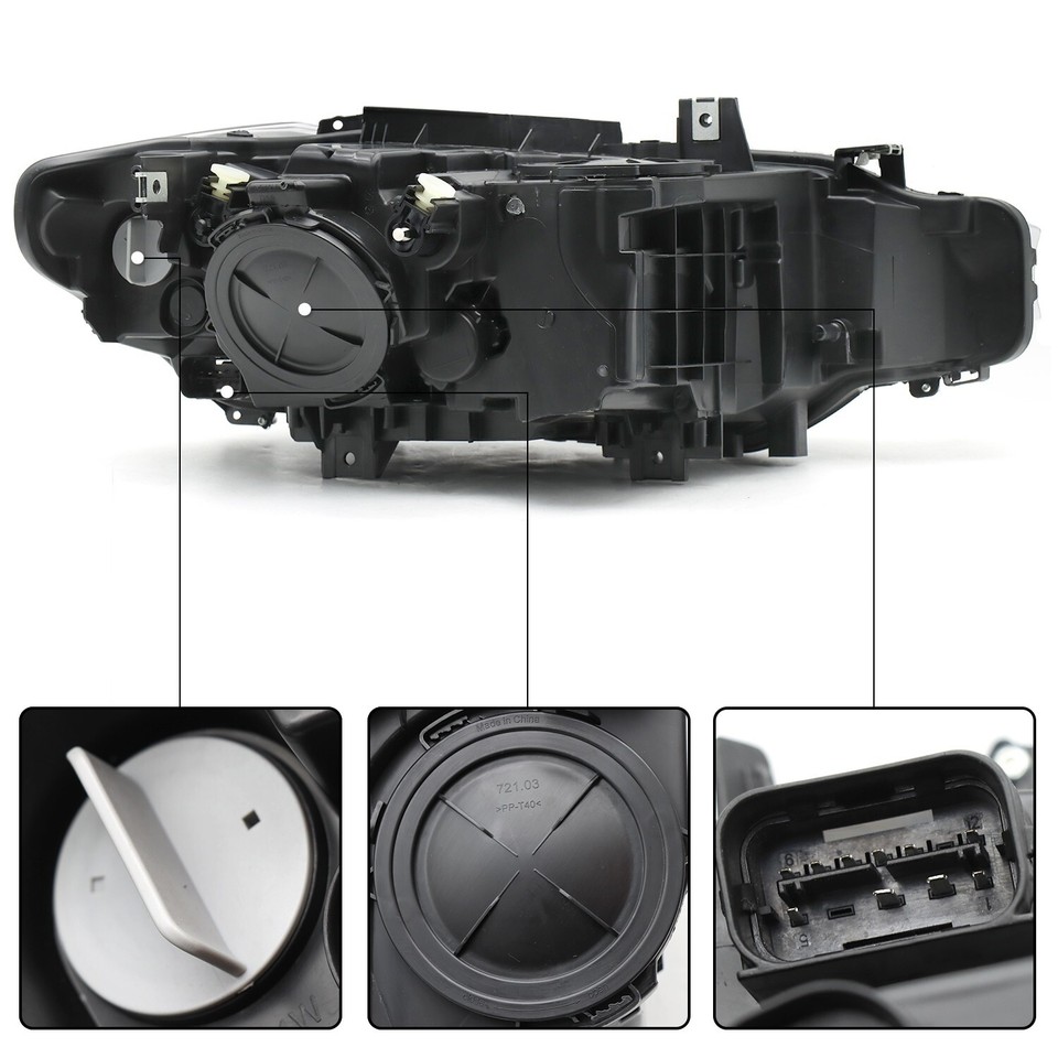 For BMW 2012-2015 F30 320i 328i 335i Halogen Headlight Assembly Pair ...