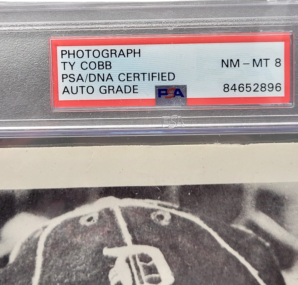 TY COBB AUTOGRAPH HAND SIGNED ORIGINAL PERIOD PHOTO PSA SLABBED NM MT 8 ...