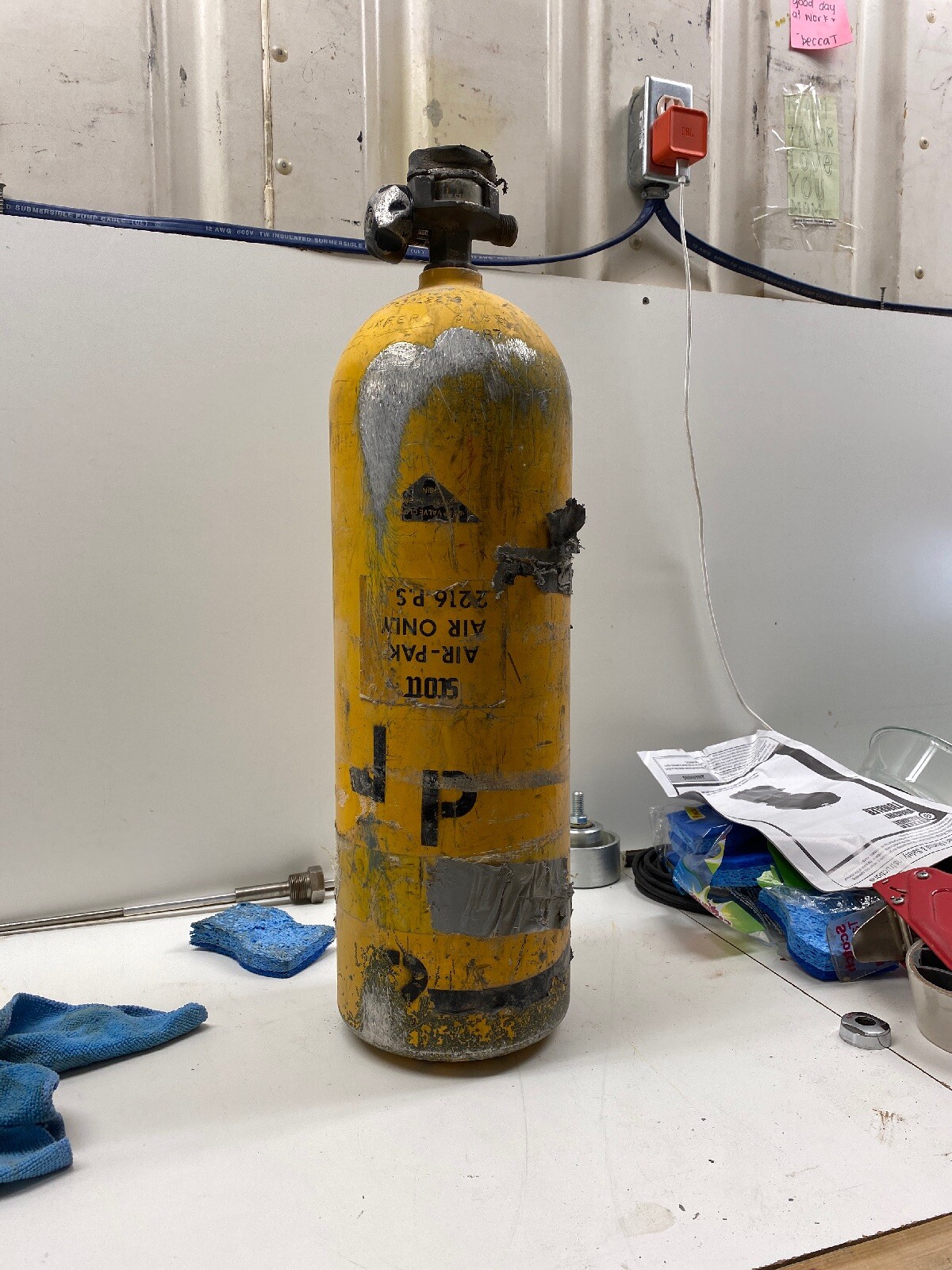 Scott Breathing Air Pak Cylinder Air Tank Fire Rescue. GUC | eBay