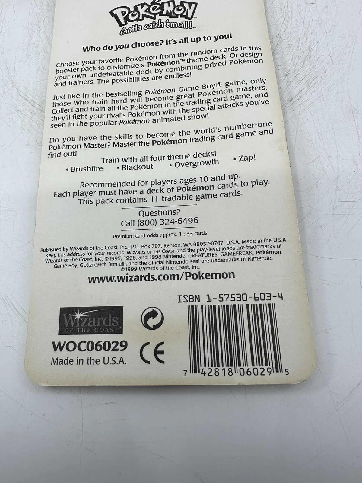 Pokemon 1999 Base Set 1st Edition Shadowless Booster BLISTER Pack ...