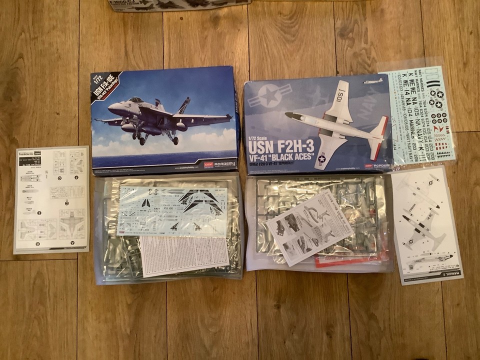 Job Lot (10) Academy Model Aircraft Kits 1:72 Scale unmade | eBay UK