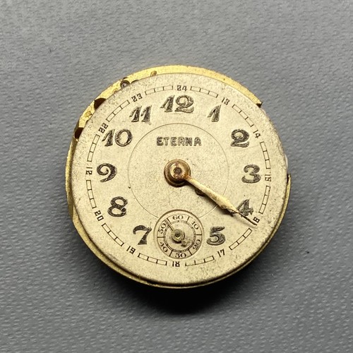 Vintage Eterna Manual Wind Watch Movement. Balance OK. For Repair | eBay